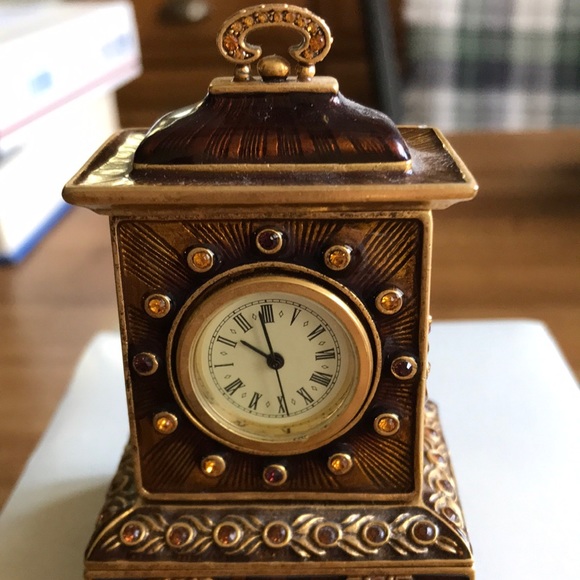 Jay Strongwater | Accents | Jay Strongwater Miniature Carriage Clock ...